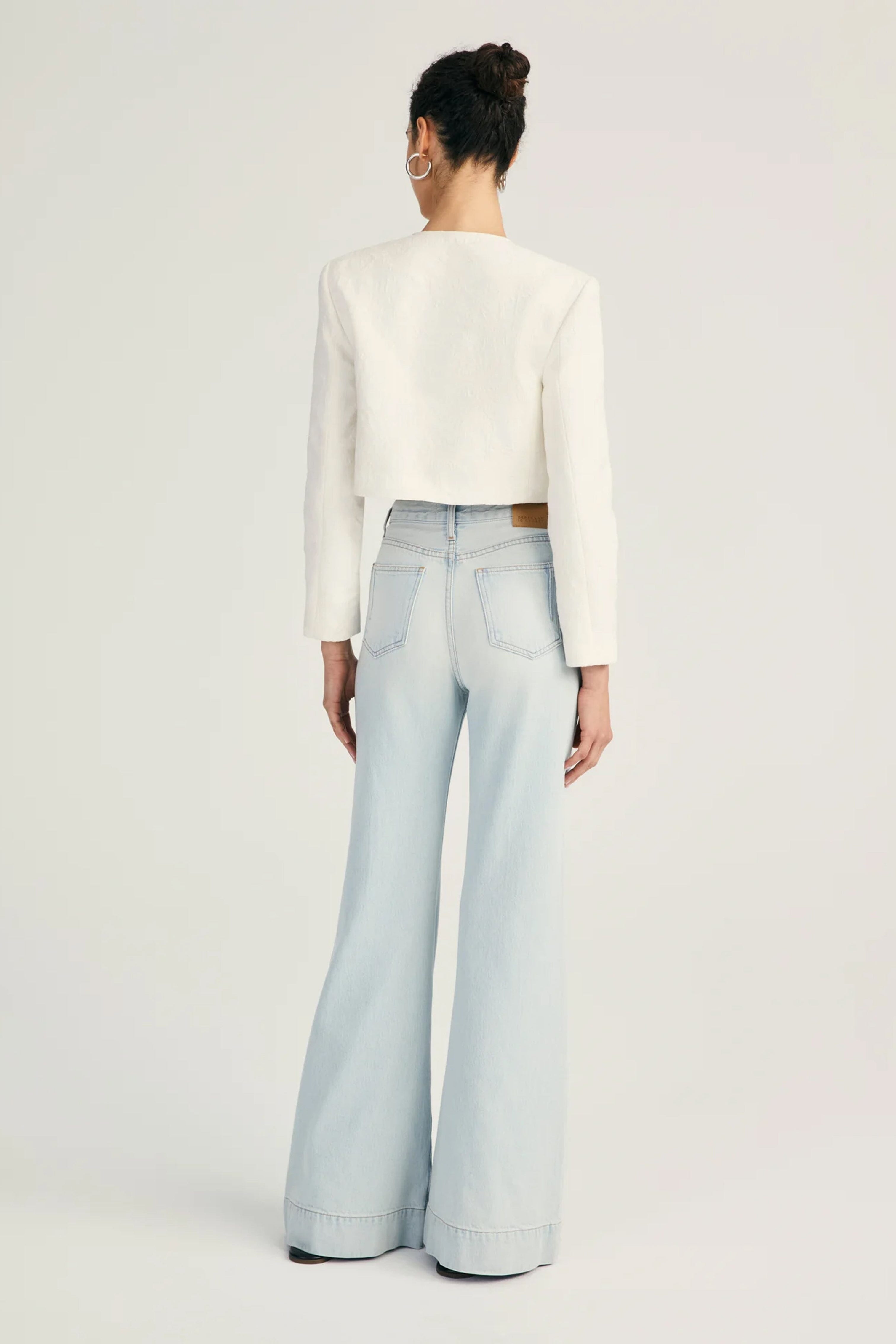 DEREK LAM | Juliette Mixed Button Jacket - Eggshell DEREK LAM | Juliette Mixed Button Jacket - Eggshell